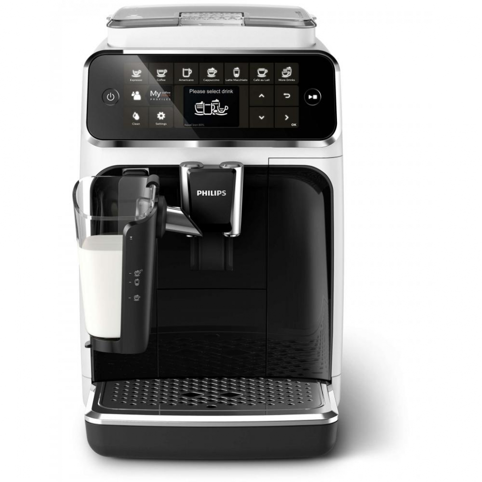 Кофемашина Philips EP4343/50 4300 Series LatteGo, белый